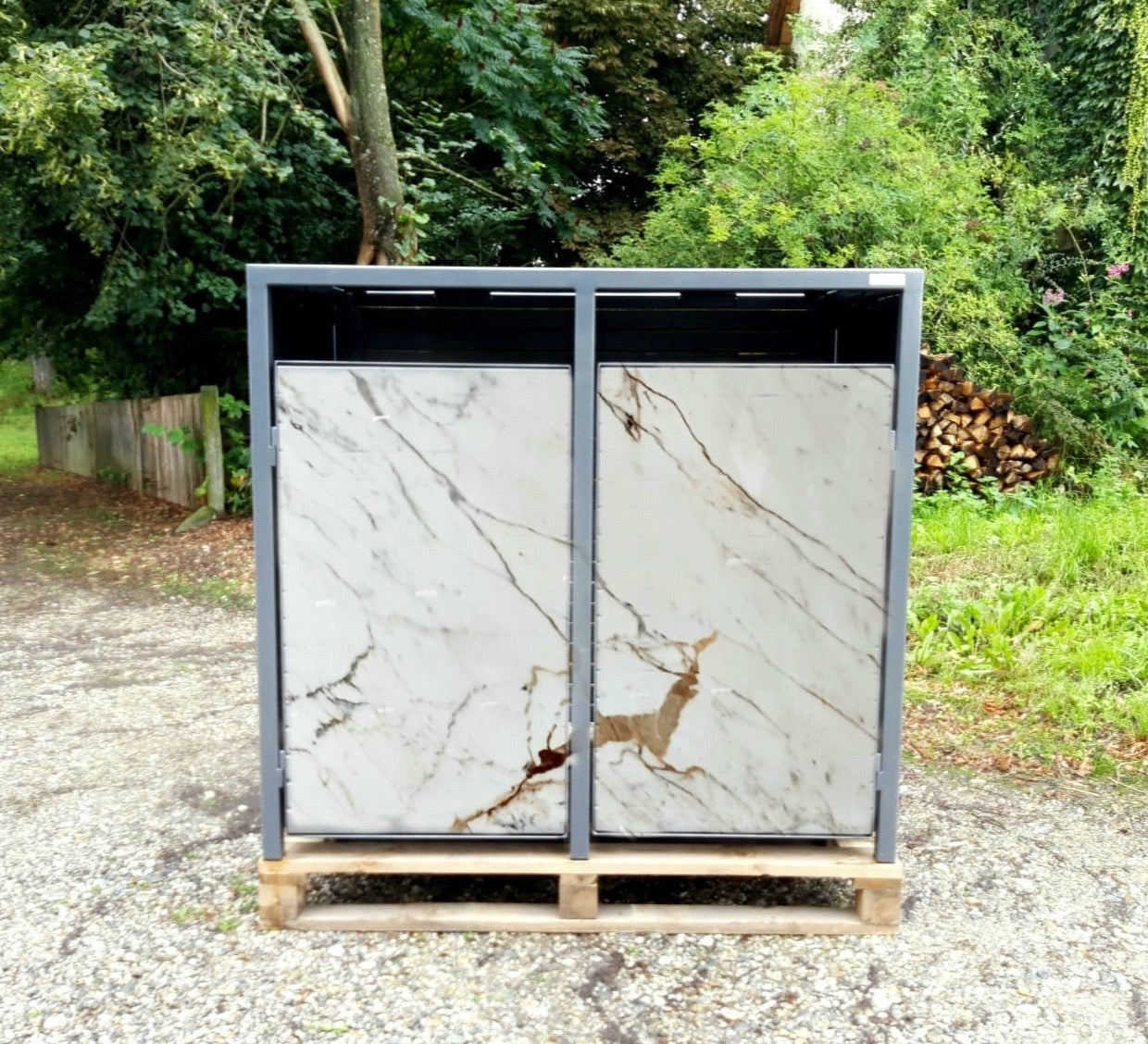 Stone garbage bin box 2- 240 – My Muelltonne