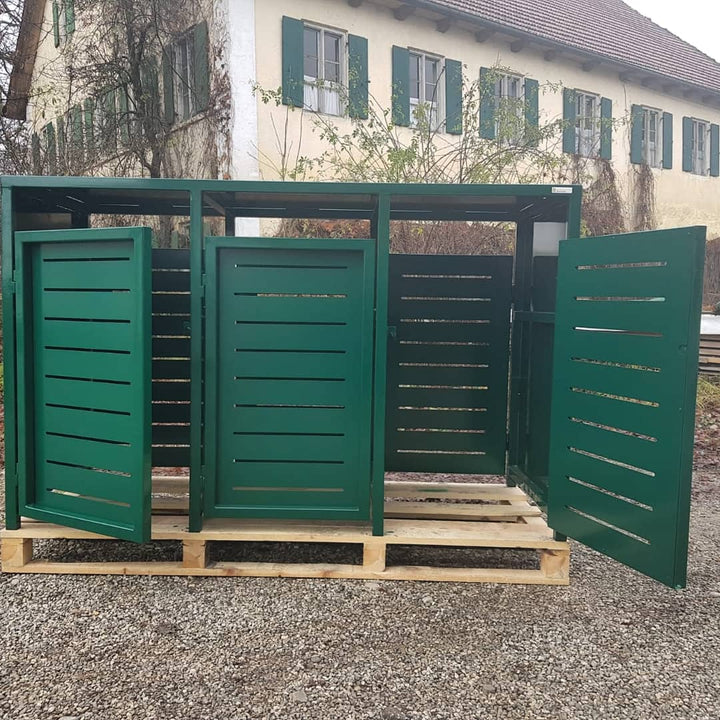 2-door PREMIUM Design garbage bin box – My Muelltonne